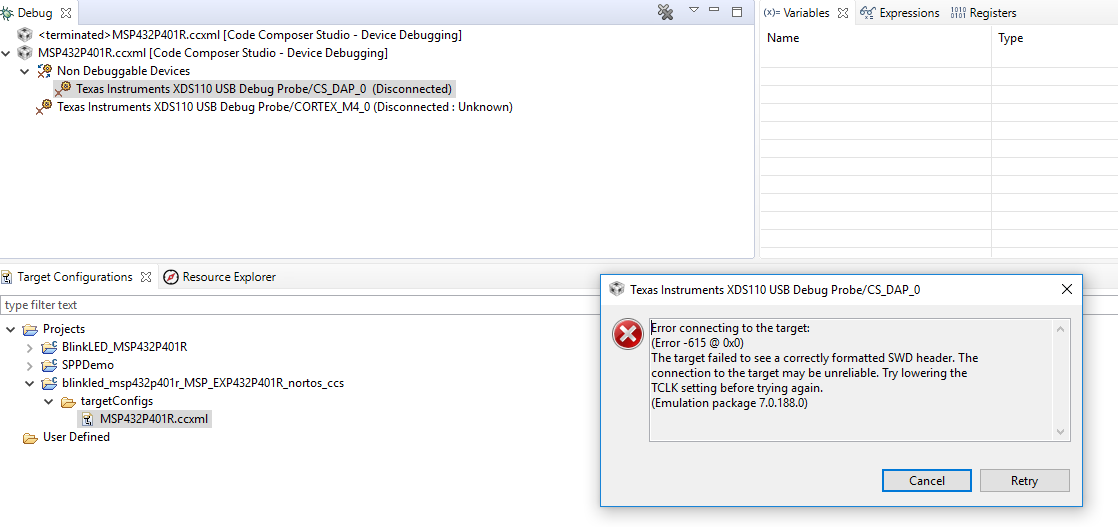 MSP432P401R: Unable to communicate - MSP low-power microcontroller ...