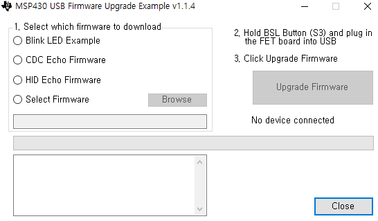 Msp430 Firmware Revision 085 Update To 201 Isnt Working Msp Low