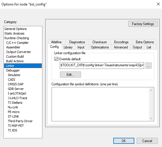 Msp432p411v Disablejtag Iar Build Issue Msp Low Power Microcontroller Forum Msp Low