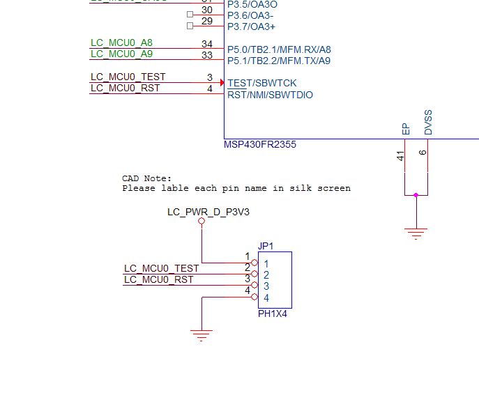MSP430FR2355: Minimum number of pins needed to program device - MSP low-power microcontroller ...