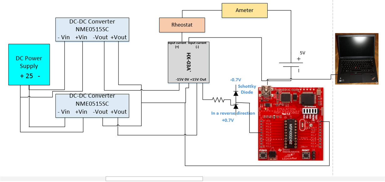 Reading Current Transducer Hx 0350 P Data Using Msp430g2553 Msp Low Power Microcontroller