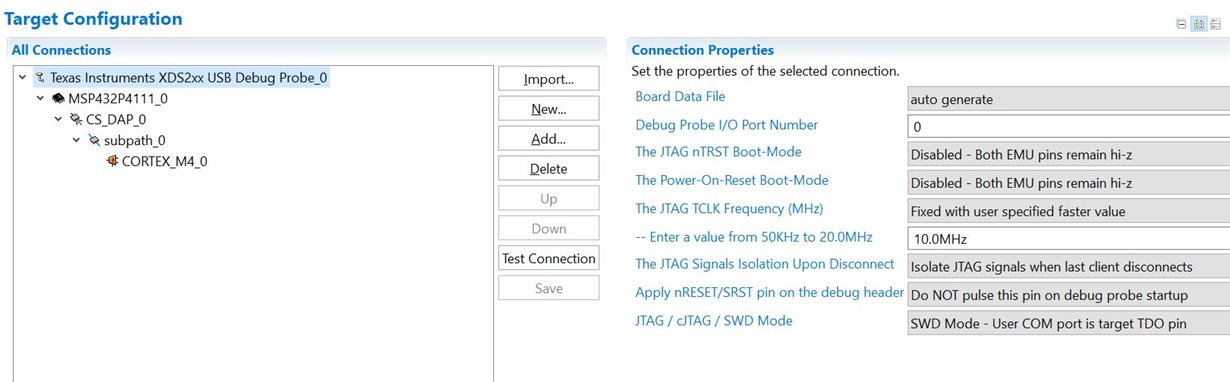 CCS/MSP432P401R: Error 1141 - No access to CS_DAP_0. Can't connect to target. - MSP low-power ...