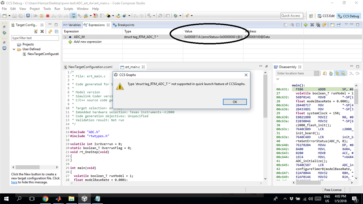 CCS/TMS320F28335: Problem when plotting from DAC - C2000 microcontrollers forum - C2000™︎ ...