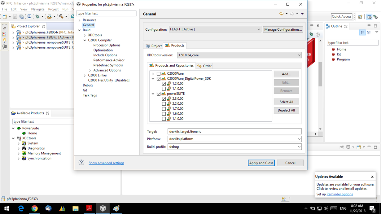 CCS/TIDM-1000: Powersuite problem with INCR_BUILD3 - C2000 ...