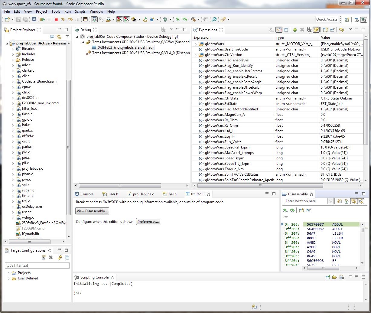 TMS320F28069M: LAUNCHXL-F28069M, DRV8305, Lab5e - C2000 ...