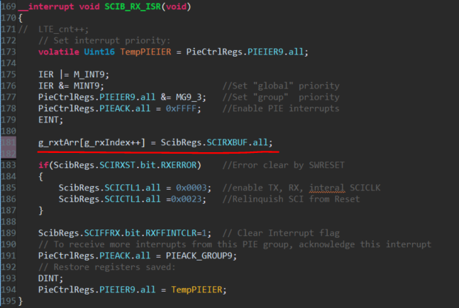 Ccstms320f28377s Uart Sci Interrupt Receiver Buffer C2000 Microcontrollers Forum C2000™︎