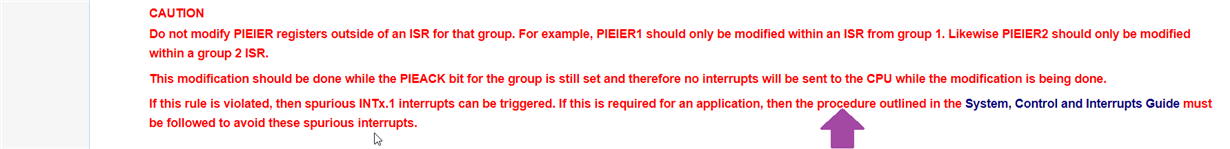 Tms320f28379d System Control And Interrupts Guide For Interrupt Nesting C2000
