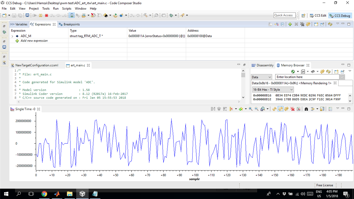 CCS/TMS320F28335: Problem when plotting from DAC - C2000 microcontrollers forum - C2000™︎ ...