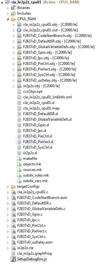 CCS/TMS320F28377D: cla_iir2p2z_cpu01 cla build issue - C2000 microcontrollers forum - C2000™︎ ...