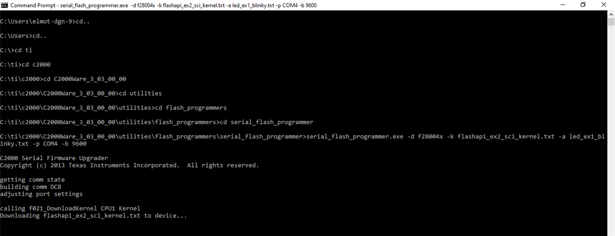 LAUNCHXL-F280049C: Serial Flash Programmer - C2000 microcontrollers forum - C2000™︎ ...