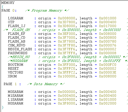 Tms320f2812 Ram Bss And Ebss Concerns C2000 Microcontrollers Forum C2000™︎ 