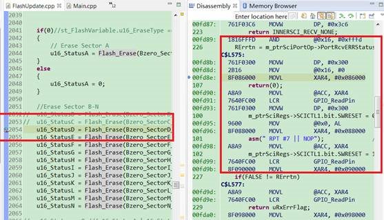 A Strange Question Using F021 Flash Api On F28075 C2000 Microcontrollers Forum C2000™︎