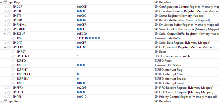 Tms320f28388d Tms320f28388 Dma Transfer From Cpu1 To Spi Tx Fifo In