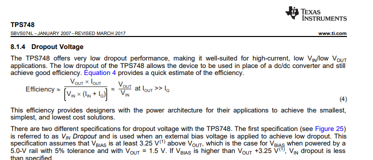 TPS74801: efficiency - Power management forum - Power management - TI E2E support forums