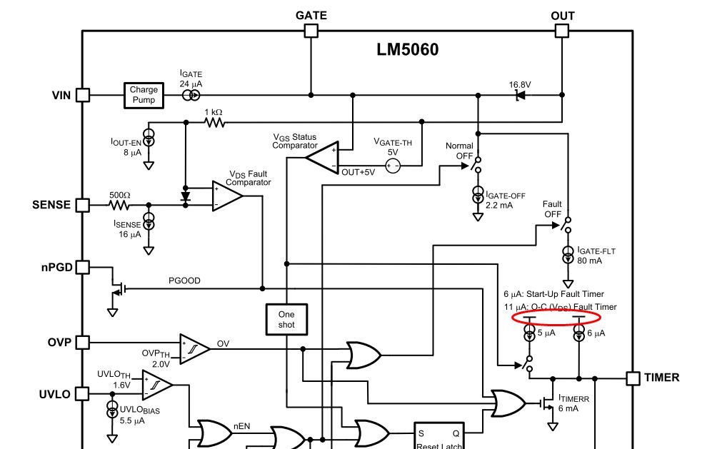 LM5060 / maximum TIMER pin voltage - Power management forum - Power ...