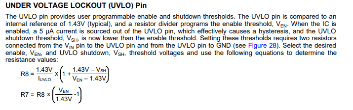 LM3481: Inconsistent evaluation board schematics for UVLO - Power ...