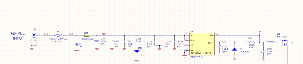 LM2676-12 has higher voltage and current leak. - Power management forum - Power management - TI ...