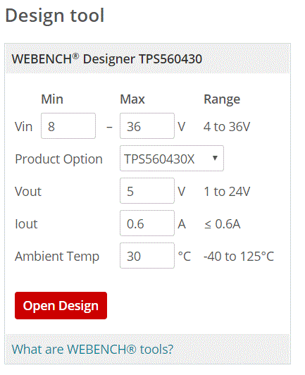 TPS560430: Recommended output voltage range(max) - Power management forum - Power management ...