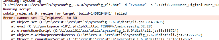 CCS/TIDA-01604: An strange error occurred - Simulation, hardware & system design tools forum ...