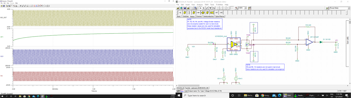 Webench® Toolsiso224 Ac Voltage Sensing Without Any Dc Power Supply Using Iso224 Simulation