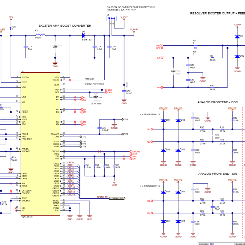 WEBENCH® Tools/TIDA-00796: Figure 33. PGA411-Q1 Subsystem - Simulation, hardware & system design ...
