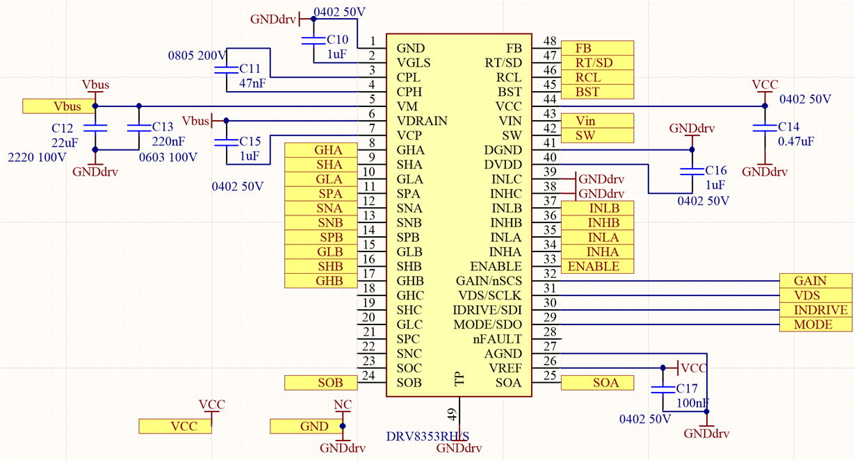DRV8353: Middle point voltage - Motor drivers forum - Motor drivers ...