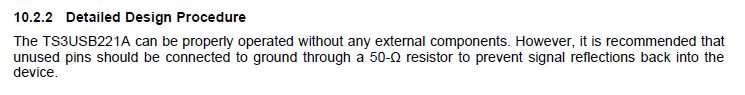 TS3USB221A / unused pin - Switches & multiplexers forum - Switches & multiplexers - TI E2E ...