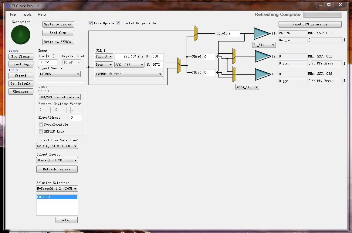 Cdce913 Cdce913 Setting Clock And Timing Forum Clock And Timing Ti E2e Support Forums