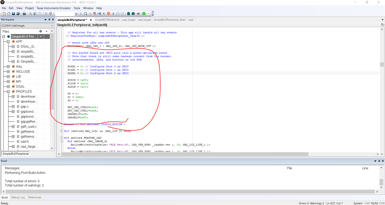 CC2541: cc2541 : All Pins are HIGH after uploading Super.hex File(OTA ...