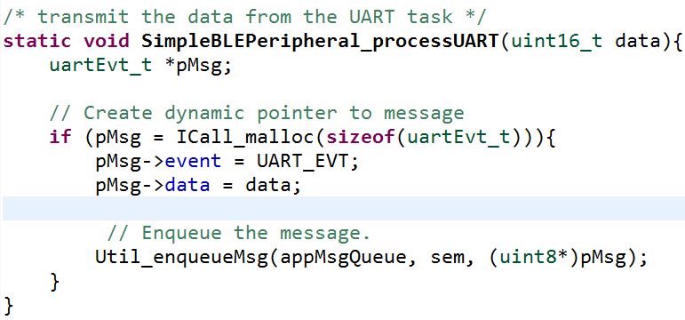 How To Porting Uart In Simplebleperipheral Project Bluetooth Forum Bluetooth®︎ Ti E2e