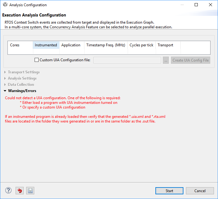 RTOS/LAUNCHXL-CC2640R2: Project Zero - Cannot get Execution Analysis Graph to Display ...