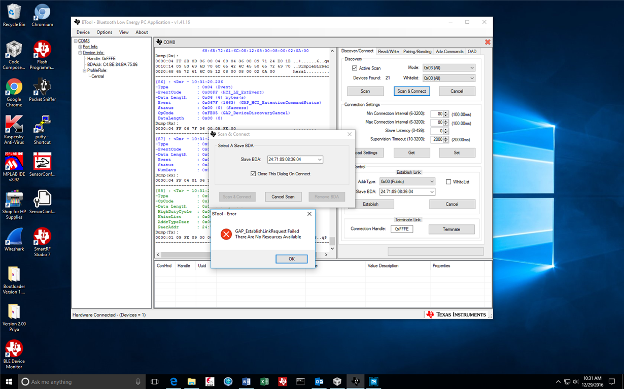 Launchxl Cc2650 Ble Device Monitor Version 230 Bluetooth Forum Bluetooth®︎ Ti E2e