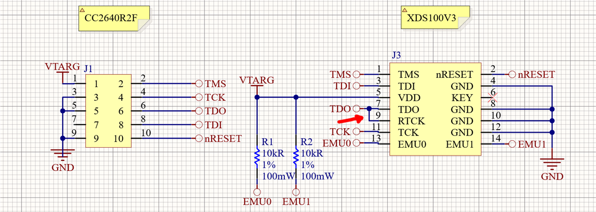 Cc2640r2f 14 Pin Ti Jtag Connector To Device Bluetooth Forum Bluetooth®︎ Ti E2e Support