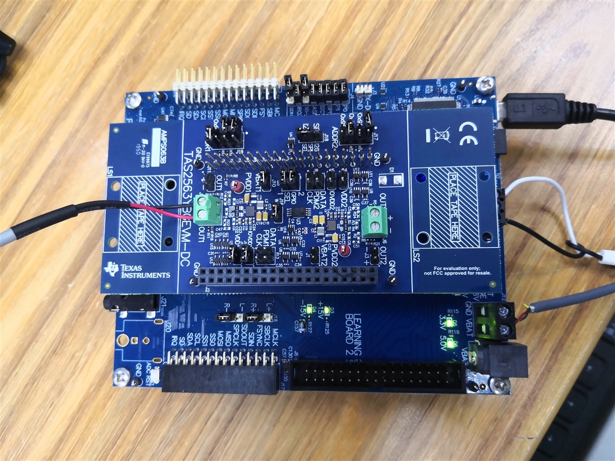 TAS2563: TAS2563 Debug - Audio forum - Audio - TI E2E support forums