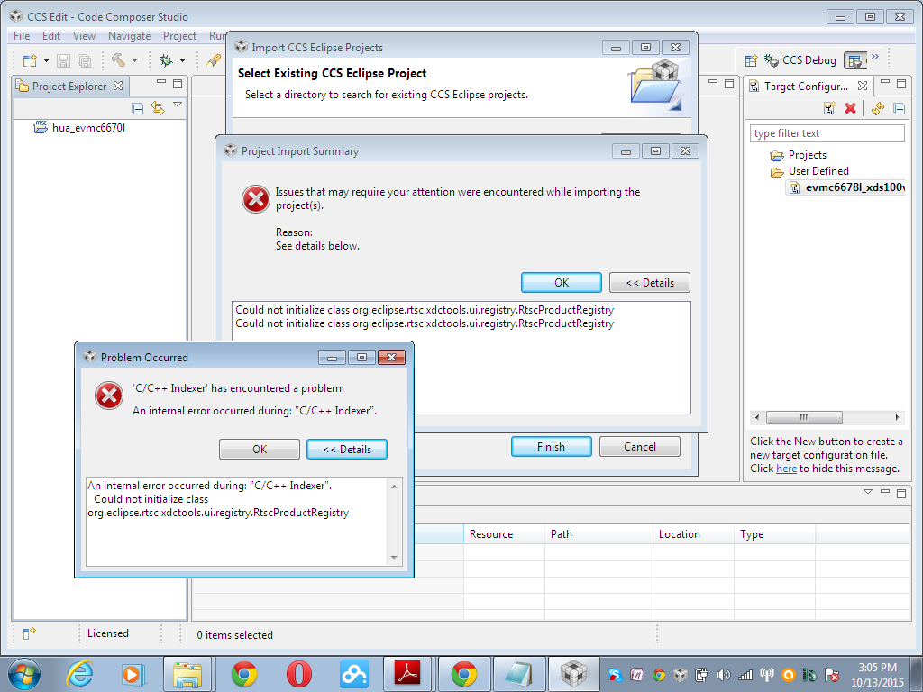 Not Able To Connect Tmdsevm6678le Board With Ccsv5 Processors Forum Processors Ti E2e