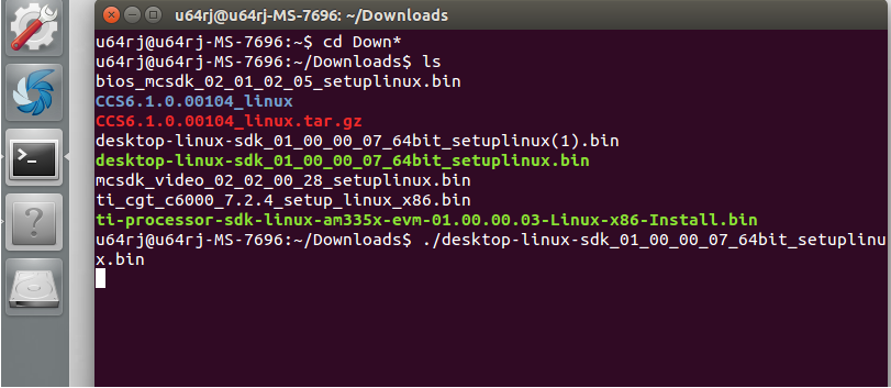 How to install "desktop-linux-sdk_01_00_00_07_64bit_setuplinux.bin" on Ubuntu 14.04 ...