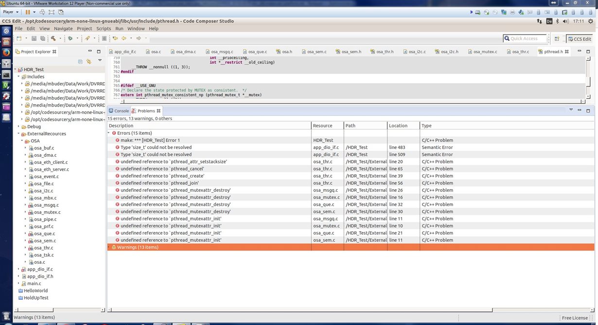 Dm8168 Program Compilation Issue Processors Forum Processors Ti E2e Support Forums