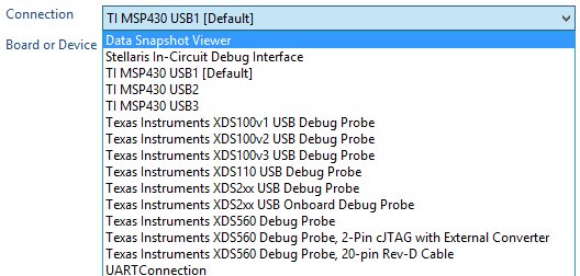 Choosing MSP-FET connection in MSP430 Target Configuration - CCSV6 - Code Composer Studio forum ...