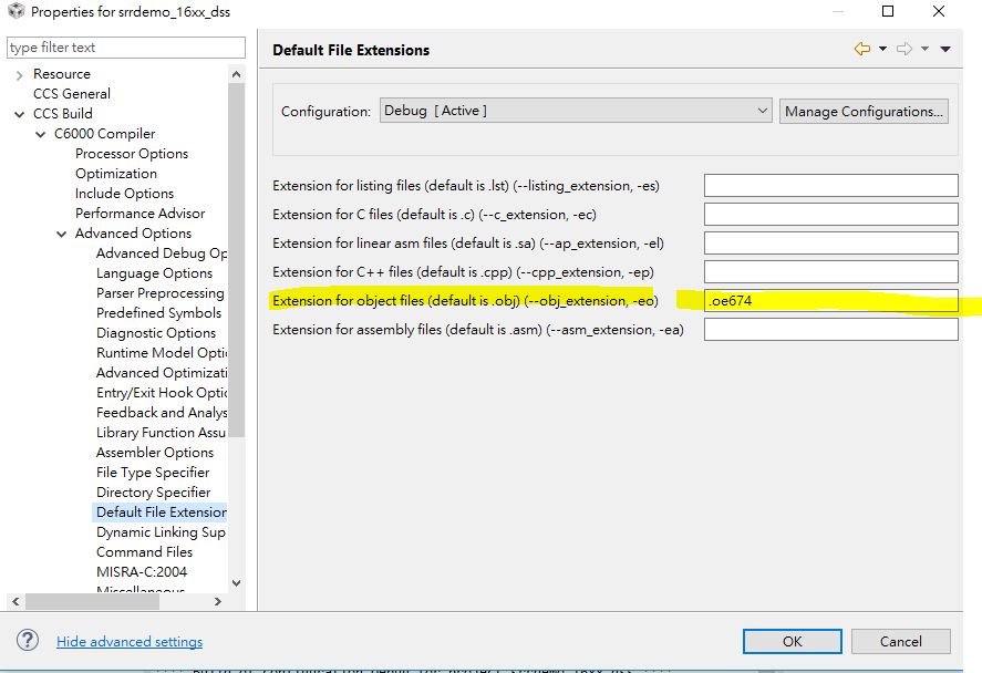 CCS/AWR1642BOOST: Makefile for CCS project , sources.mk error : empty variable name - Code ...