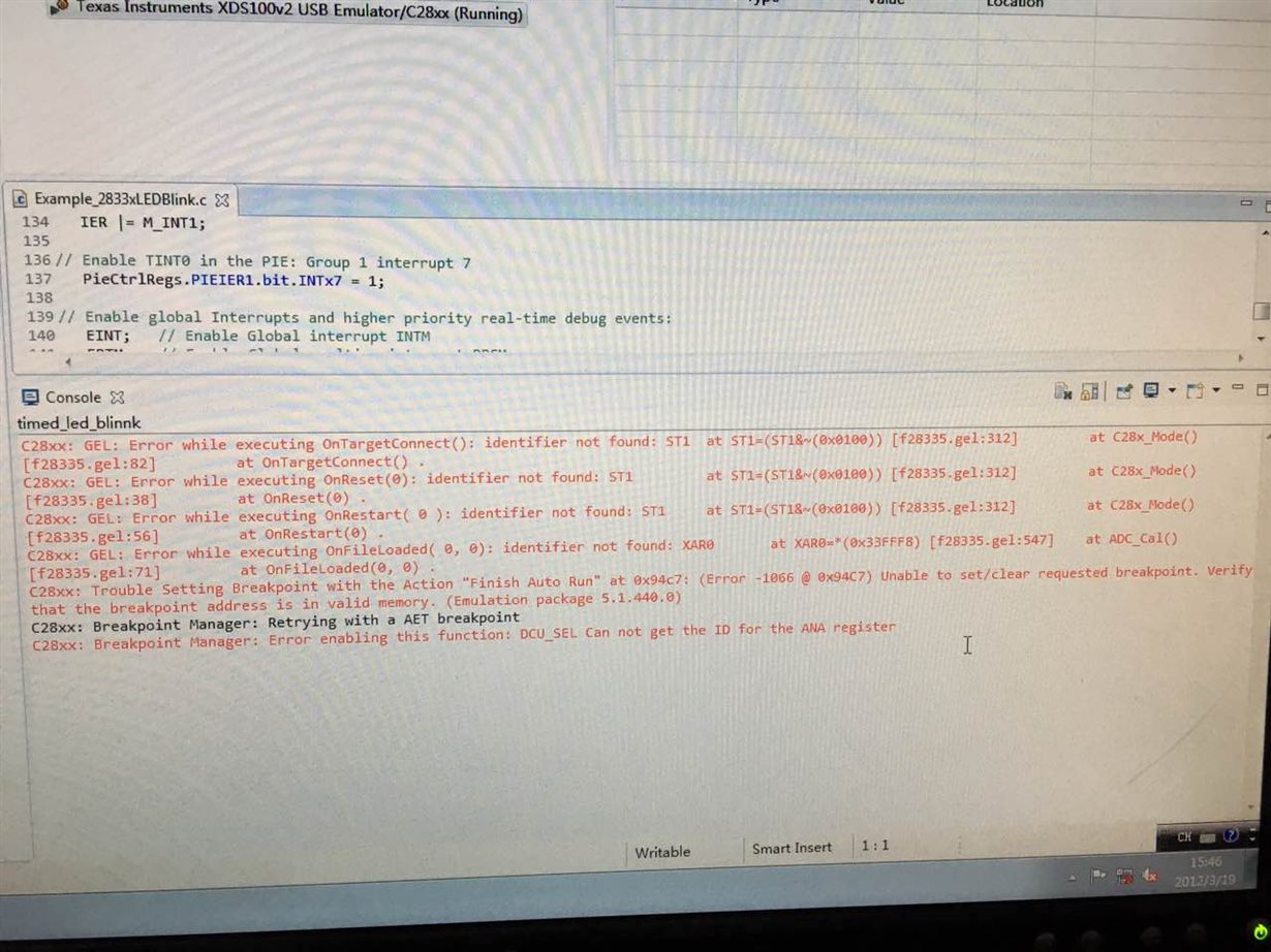 Problem when load - Code Composer Studio forum - Code Composer Studio™︎ - TI E2E support forums