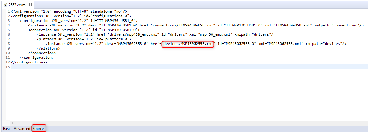 CCS/MSP430G2553: Expression view of memory-mapped processor registers incorrect - Code Composer ...