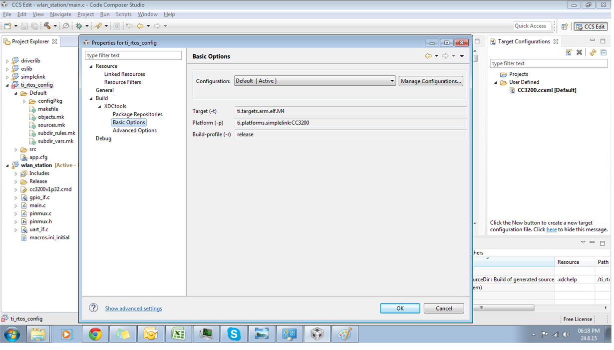 xdc.cfg.SourceDir : Build of generated source libraries failed: exit ...