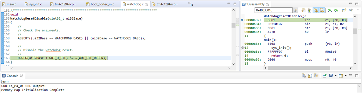 CCS/EK-TM4C1294XL: Program either halts or jumps to FaultISR - Code Composer Studio forum - Code ...