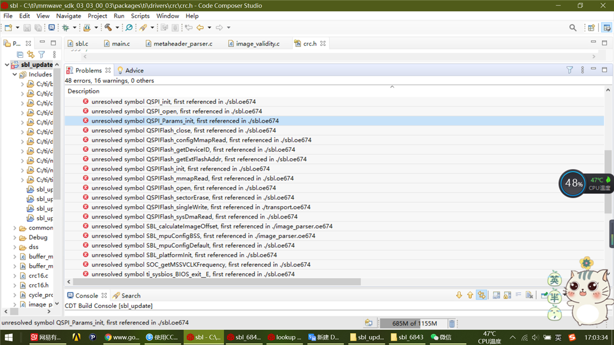 CCS / IWR1642：What can I do to modify the SBL and generate a new bin file? - Code Composer ...