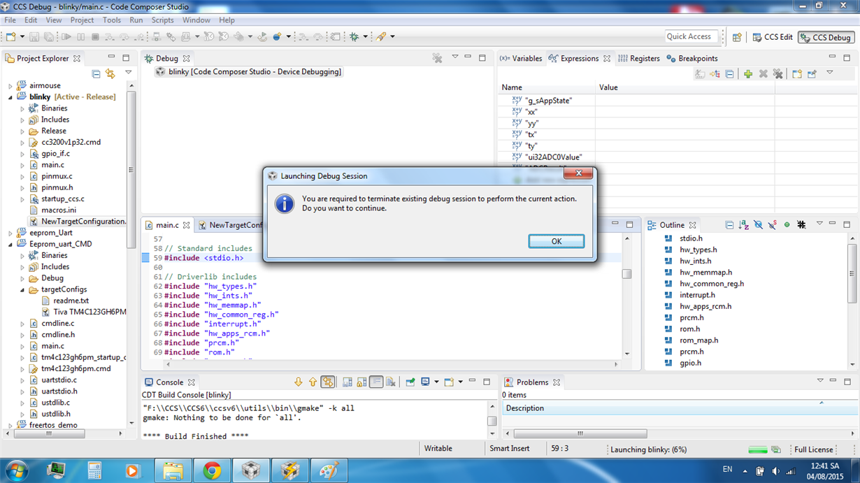 ERROR CCS project cannot find folder target_config - Code Composer ...