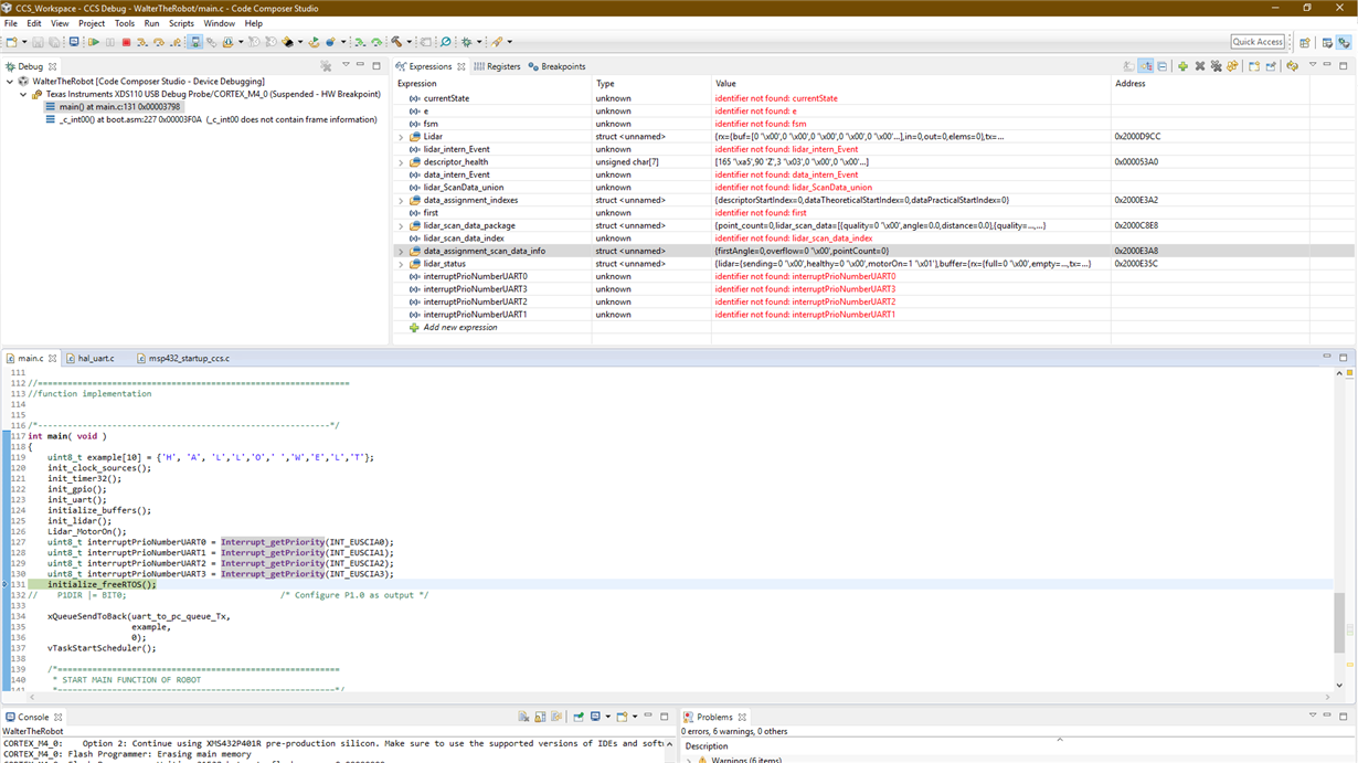 CCS/MSP432P401R: Can't set Breakpoint in ISR in freeRTOS project - Code Composer Studio forum ...