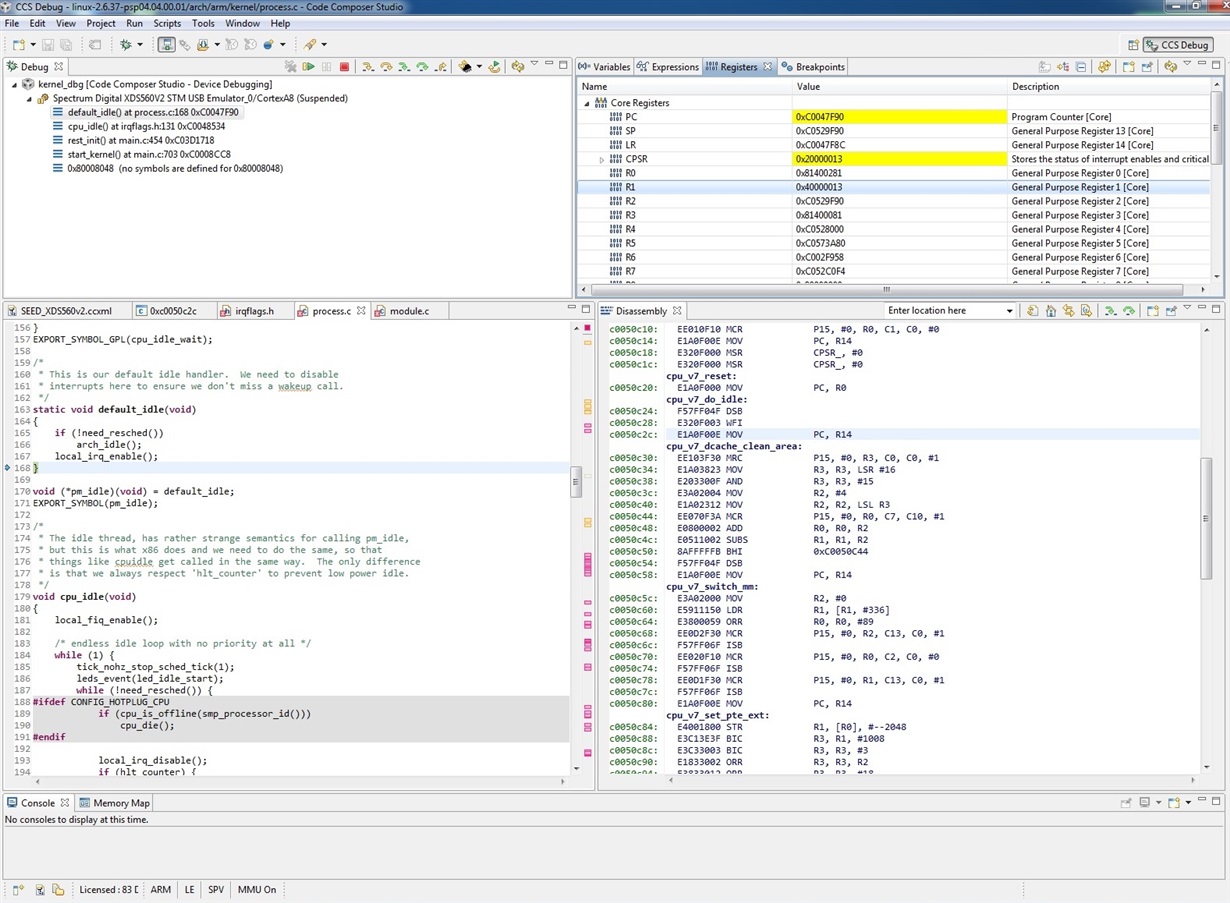 How to debug loadable module(ko) via jtag - Code Composer Studio forum ...