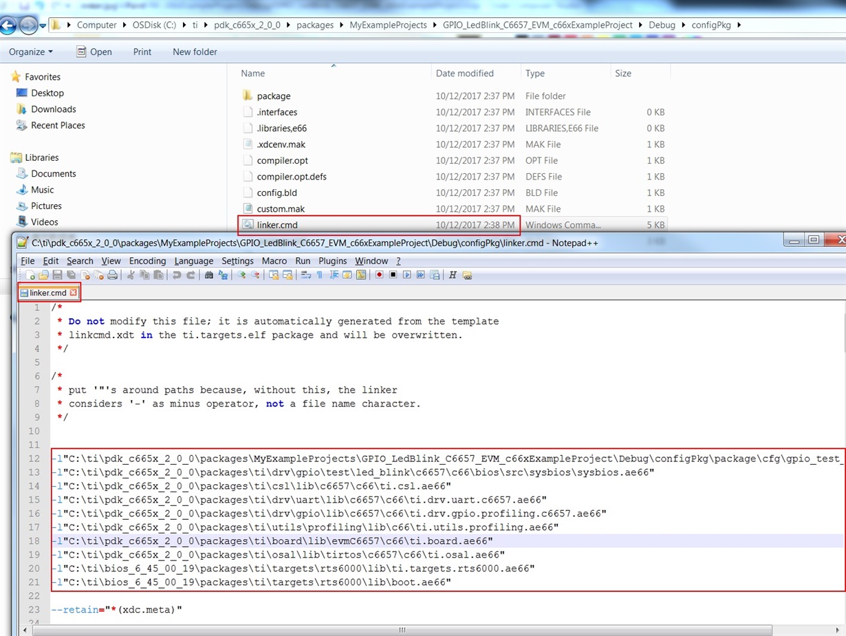 CCS/PROCESSOR-SDK-C665X: Processor SDK example configuration - Code Composer Studio forum - Code ...
