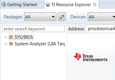 CCS: Adding Packages to Resource Explorer - Code Composer Studio forum - Code Composer Studio™︎ ...