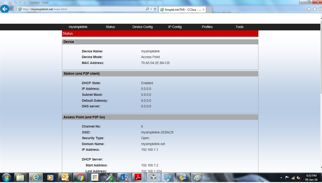 Problem Getting Started With Cc3200 Launchxl Oobout Of Box Example